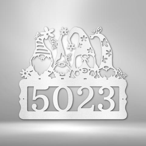 Gnome Address Sign - Steel Sign – Pipeline Proud
