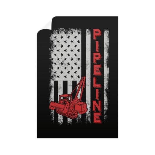 Pipeline US Flag Vertical Wall Decals – Pipeline Proud